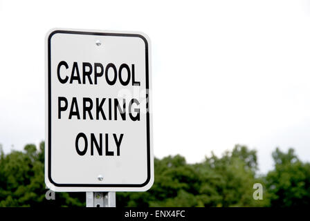 Carpool lane sign Stock Photo - Alamy