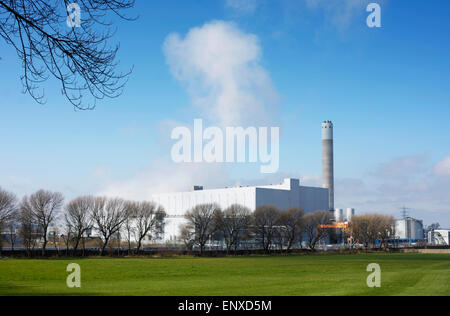 Viridor / Ineos incinerator built at Weston Point Runcorn which burns ...