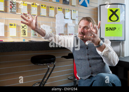 Chris Law, MP, the successful SNP candidate for Dundee West in his ...