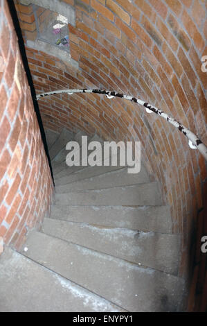 Looking Down Spiral Stairs inside the Arch de Triumph in Paris Stock ...