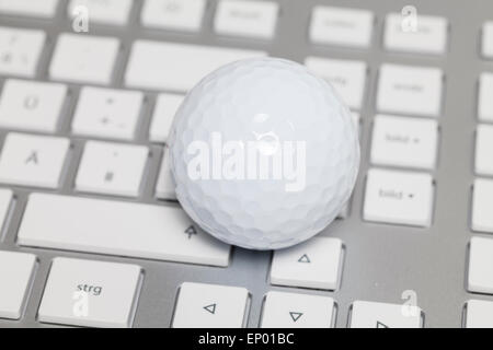 golf on a keyboard Stock Photo - Alamy