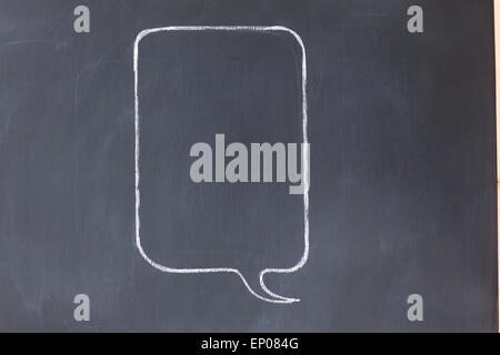 Empty rectangular comic strip balloon Stock Photo - Alamy