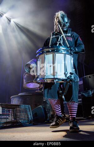Shawn "Clown" Crahan of Slipknot performs on stage at Arena Birmingham ...