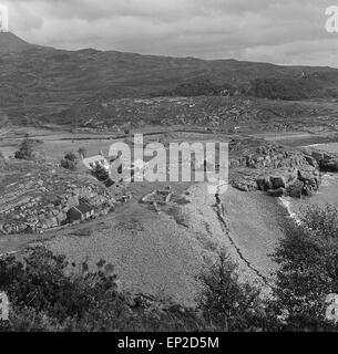 Isle of Soay/Skye, Inner Hebrides, view over the loch. 18/09/1960 Stock ...