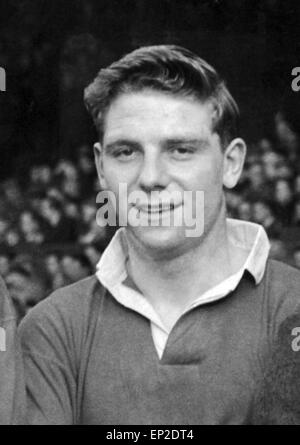 Manchester United footballer Duncan Edwards in action during the 1954 ...