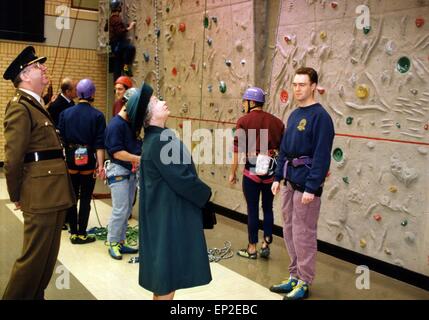 The Queen visits Manchester, 1st December 1994 Stock Photo - Alamy