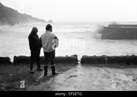 Penlee Life Boat Disaster pictures taken 20th December 1981. The Penlee ...