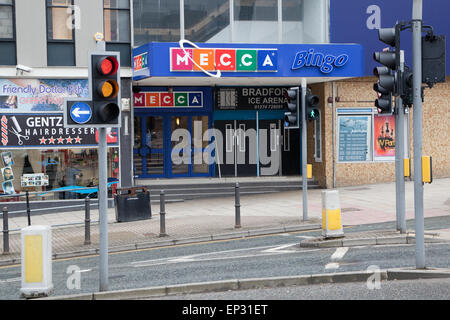The Mecca Bingo and Bradford Ice Rink Sign outside the Ice Rink on ...