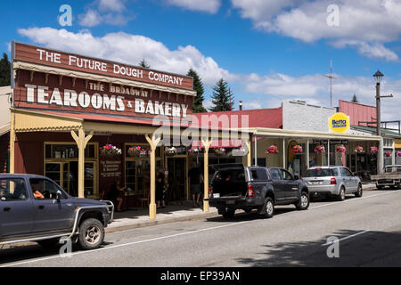 The main street in Reefton, first town in the southern hemisphere to ...