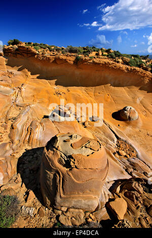 Greece, volcanic rocks on Lemnos Island Stock Photo - Alamy