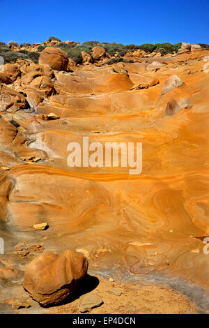 Greece, volcanic rocks on Lemnos Island Stock Photo - Alamy