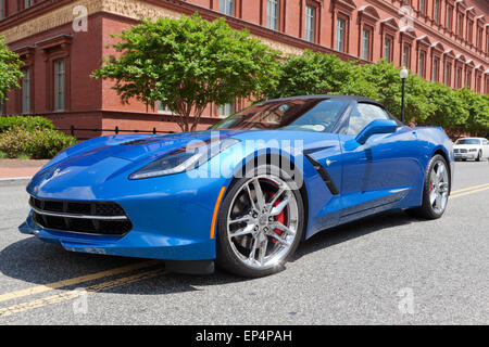 2014 Chevy Corvette Stingray Z51 convertible interior view - USA Stock ...