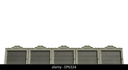 self storage concrete units isolated on white background Stock Photo ...