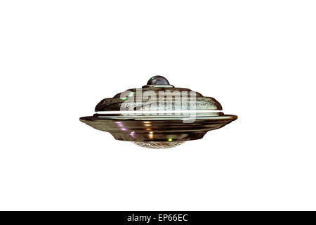 unidentified flying object isolated on white background 3d illustration ...