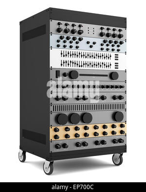 Audio effects processors in a rack. Sound Recording Equipment (Media ...