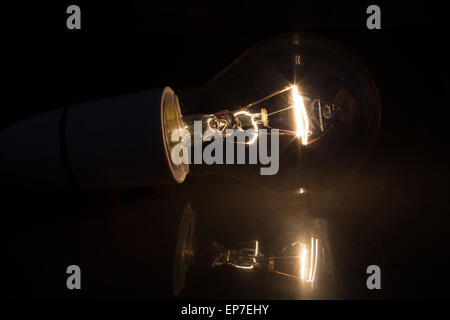 light bulb without filament over white background Stock Photo - Alamy