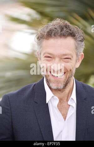 Vincent Cassel posing at the photocall for the film Tale of Tales as ...