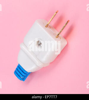 American Outlet Plug on pink background Stock Photo - Alamy