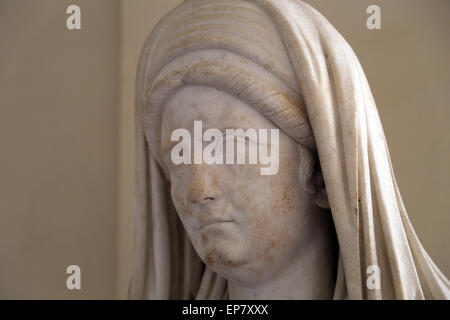 The Vestalis Maxima. Portrayed with a mural crown, was the most eminent ...