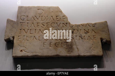 latin inscription at the diocletian baths museum in rome Stock Photo ...