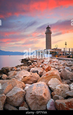 Lighthouse in Patras, Greece Stock Photo - Alamy