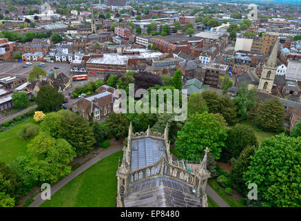 gloucester town city centre high street eastgate shopping england uk gb ...