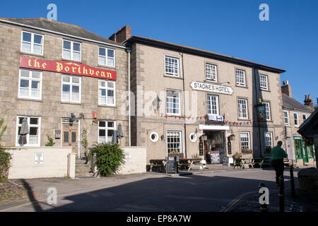 In the centre of St Agnes village, Cornwall, England. © Paul Quayle ...