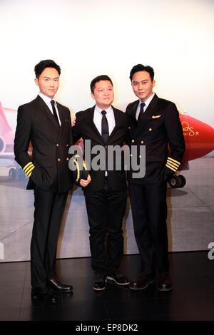 Shanghai, China. 14th May, 2015. Julian Cheung attends the wax statue ...