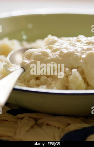 putu is made from maize corn and maas is amde from fermented milk ...