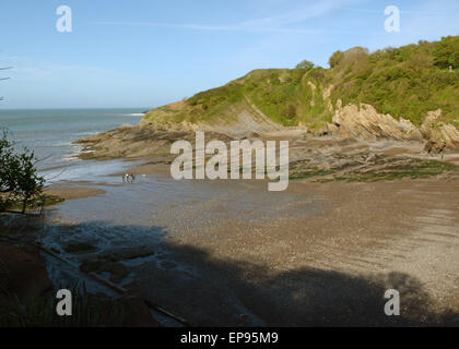 beach Hele Bay Ilfracombe North Devon Stock Photo - Alamy