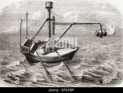 A Greek fire ship. A covered galley transporting barrels of fire which ...