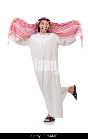 Dancing arab man isolated on white Stock Photo: 90792137 - Alamy