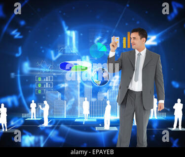 Hand Showing Letters Pointing Web Browser Screen With Cactus On Side ...