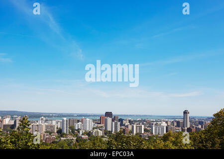 Downtown Hamilton viewed from the escarpment; Hamilton, Ontario, Canada ...
