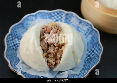 Steamed Meat Bun Stock Photo - Alamy
