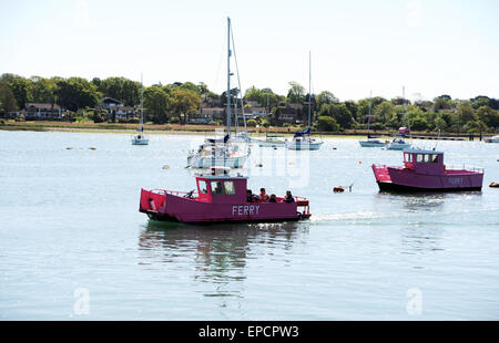 Pink Ferry River Hamble Stock Photo - Alamy