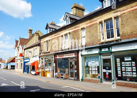 High Street Sandy Bedfordshire Stock Photo - Alamy