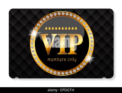 VIP Members Card Vector Illustration Stock Vector Image & Art - Alamy