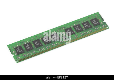 DDR4 memory module isolated on white background Stock Photo - Alamy