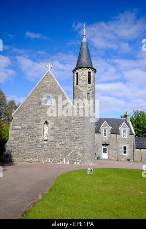 Scotland, UK: Roman Catholic Church by the shore of Loch Morar in the ...