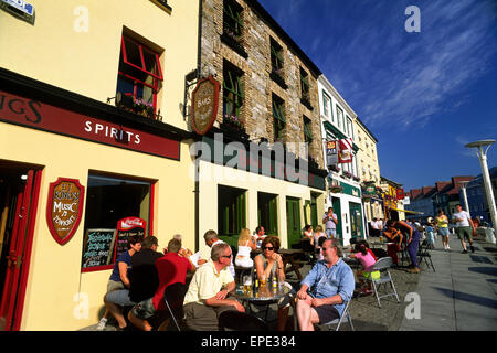 A traditional Irish pub, in Clifden, Connemara, Co. Galway, Ireland ...