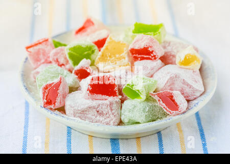 Loukoumi, Greek / turkish traditional delight Stock Photo - Alamy