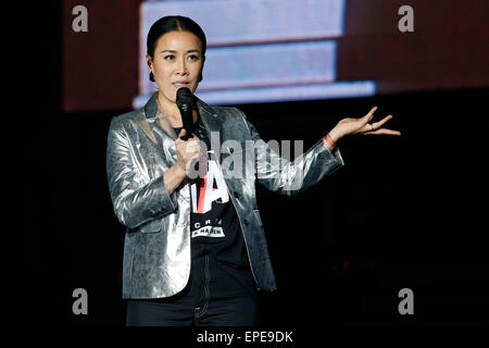 Toronto, Canada. 16th May 2015. Chinese singer Na Ying performs along ...