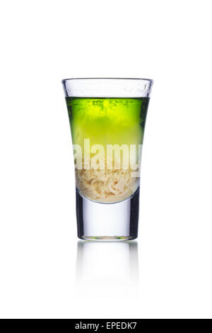 Colorful alcoholic cocktail in a shot glass Stock Photo - Alamy