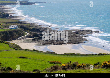 View of Church Bay, Isle of Anglesey, North Wales, UK taken on the 3rd ...