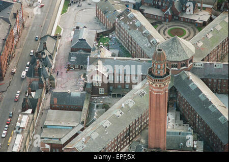 aerial view of HMP Manchester, Strangeways Prison, Manchester Stock ...