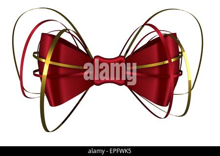 Digitally generated red shiny bow Stock Photo - Alamy