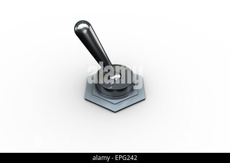 Digitally generated metal flip switch Stock Photo - Alamy