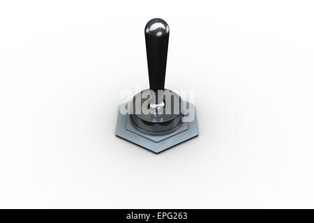 Digitally generated metal flip switch Stock Photo - Alamy