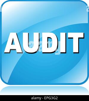 audit button. audit square blue push button Stock Vector Image & Art ...